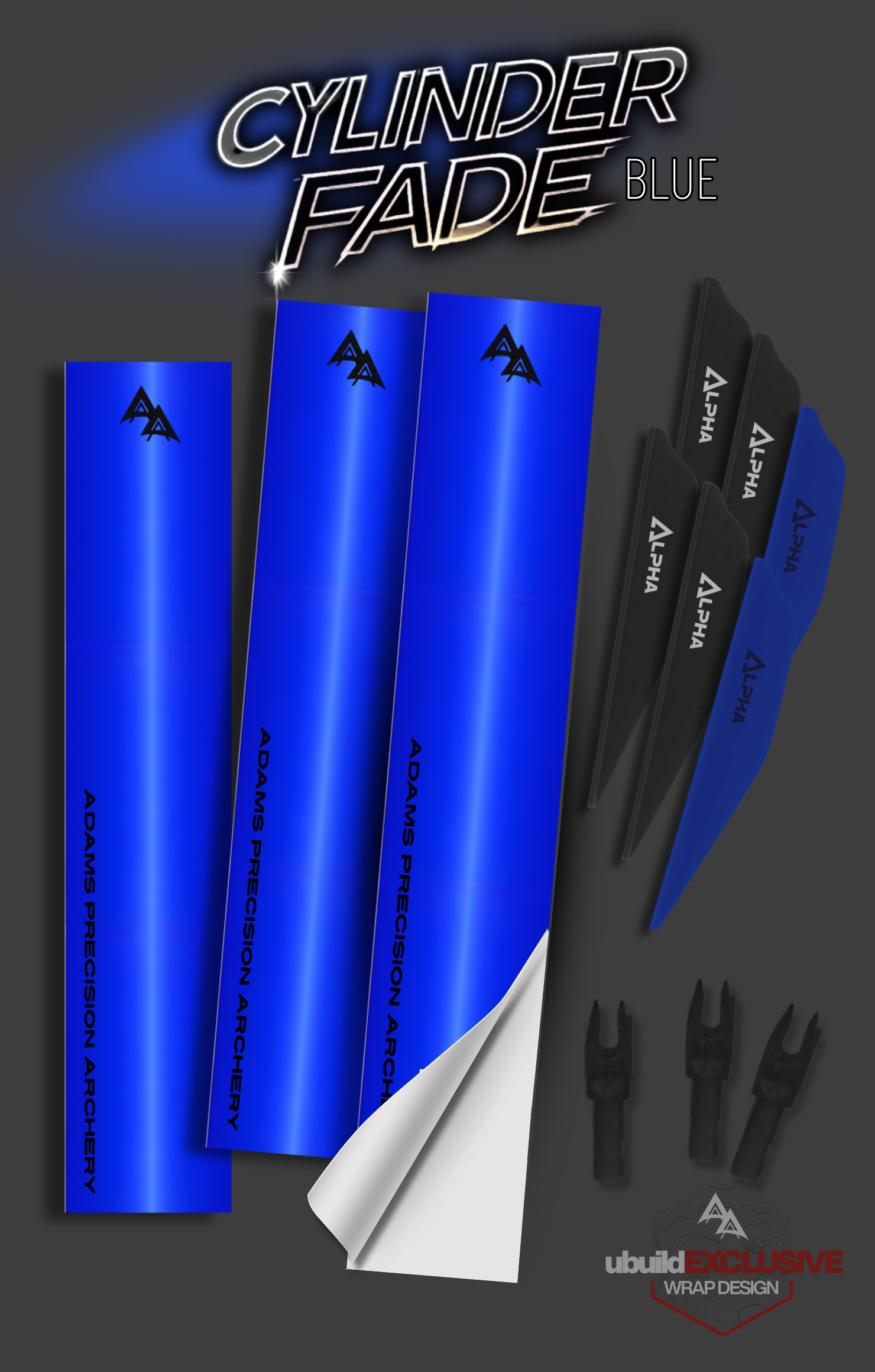 CYLINDER FADE ubuild™ KIT - BLUE – ADAMS PRECISION ARCHERY
