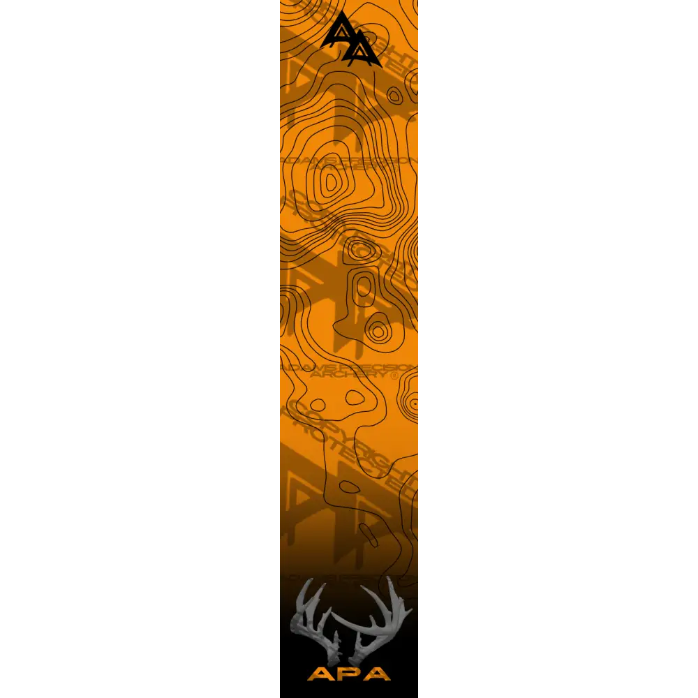 APA ANTLER TOPO SERIES ARROW WRAPS - ORANGE – ADAMS PRECISION ARCHERY